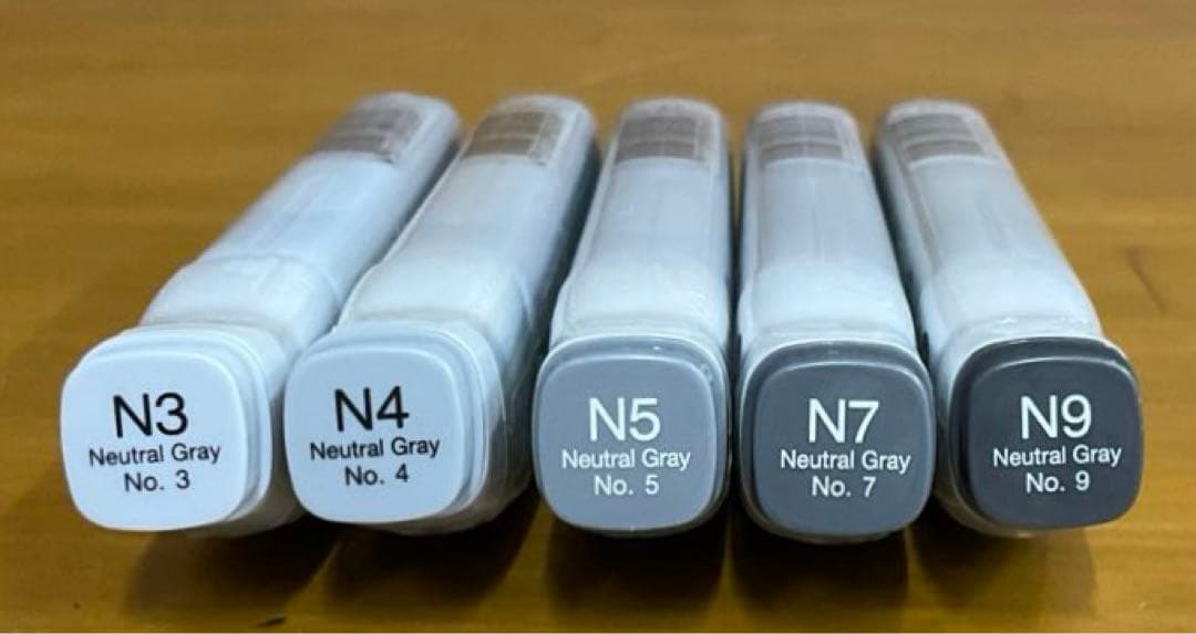 コピック バリオスインク N3・N4・N5・N7・N9 5個セット 未開封 - メルカリ