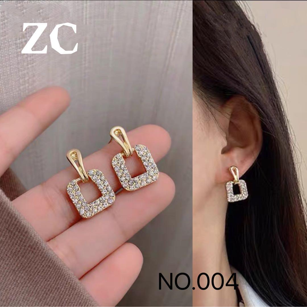 新品匿名配送 No. 004 ZC 韓国大人気ピアス イヤリング両耳 S925 - メルカリ