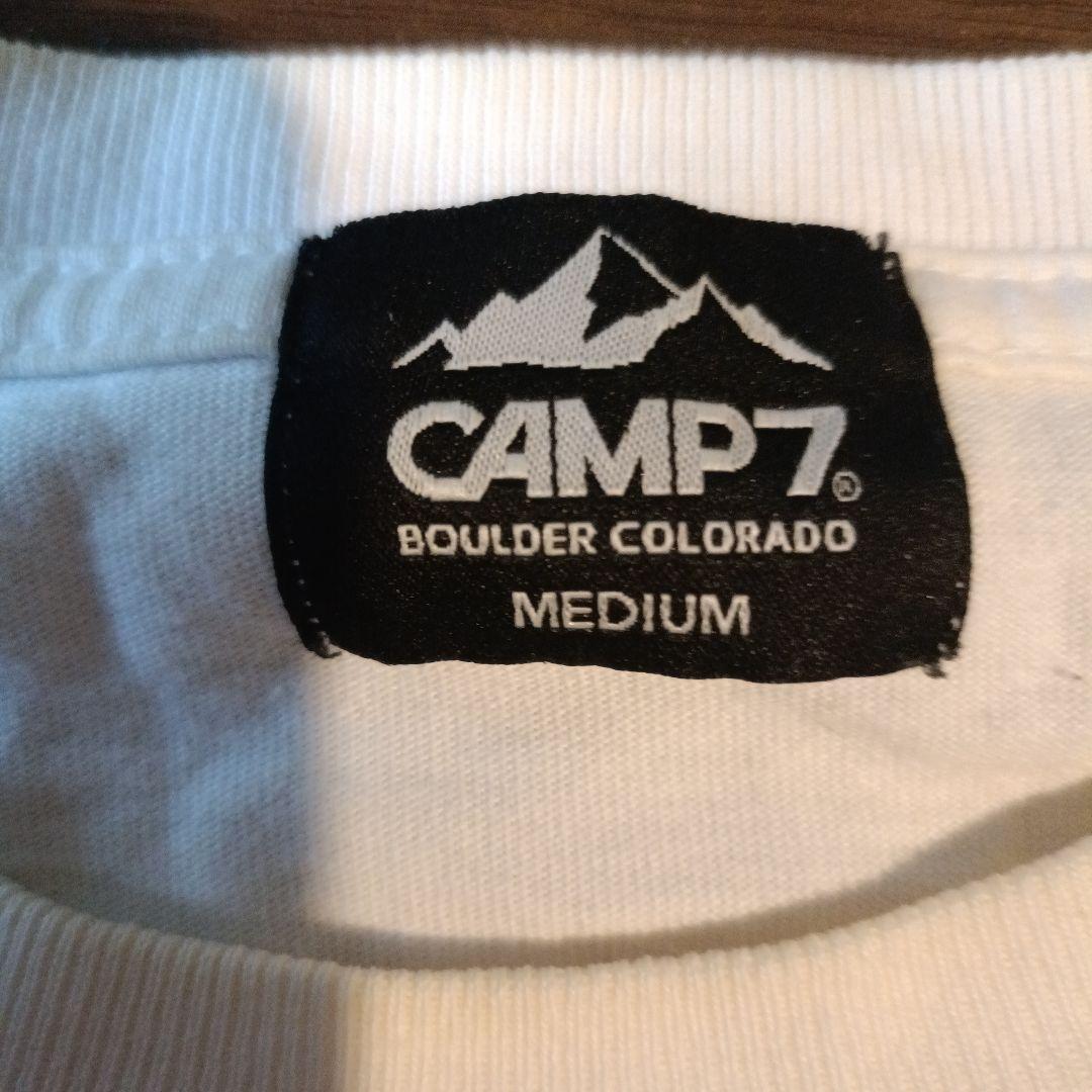 CAMP7 ロゴ入り ホワイト長袖カットソー - メルカリ