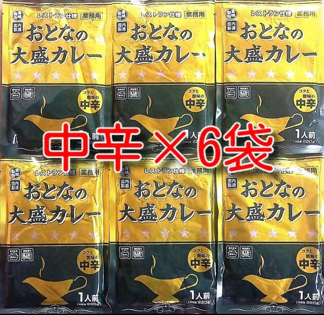 ⑤最安値☆【中辛】レストラン仕様 おとなの大盛カレー 220g 6袋 by メルカリ