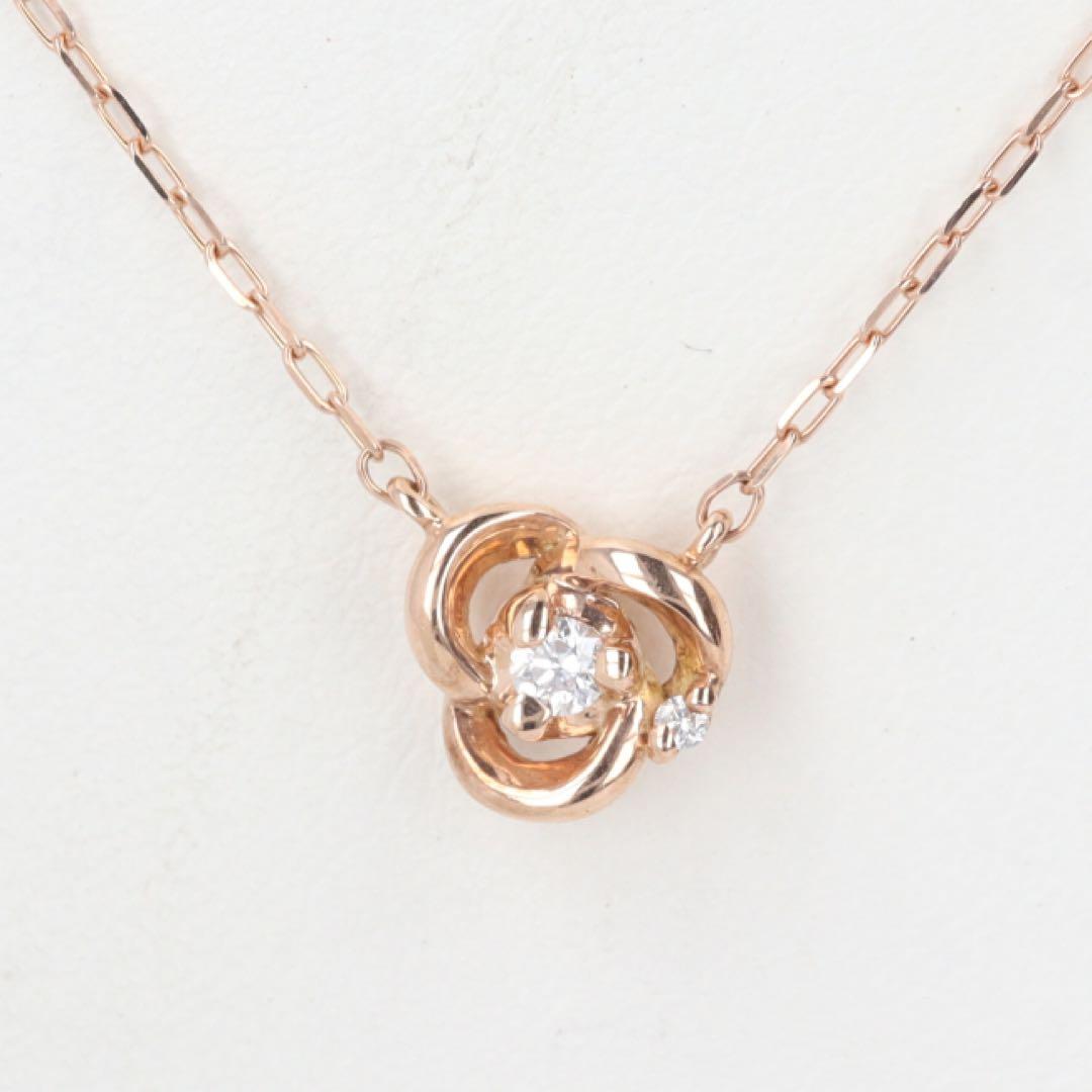 K10PG 4℃ ダイヤモンドネックレス フラワーモチーフ by メルカリ