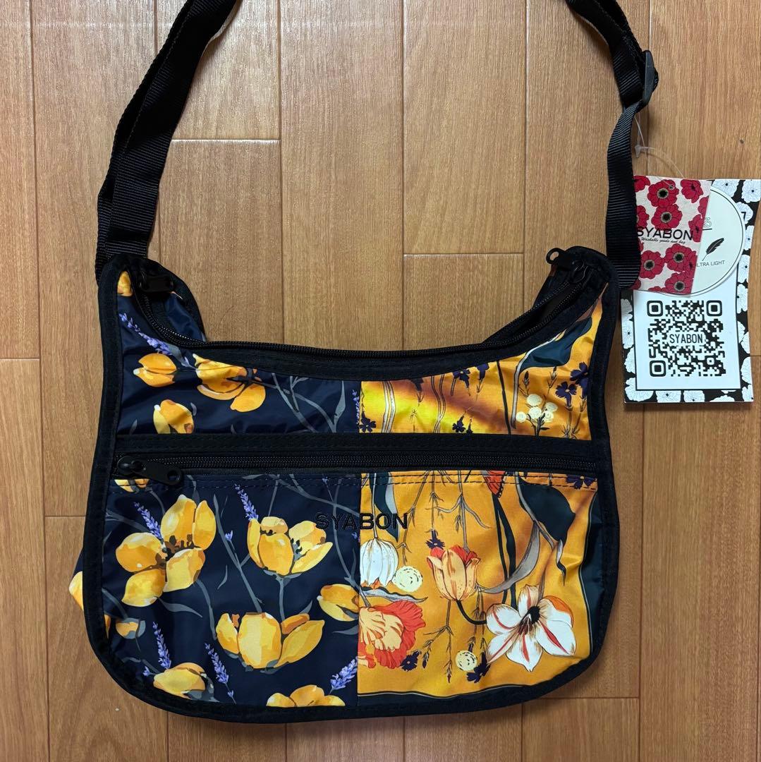 SYABON 花柄 ショルダーバッグ B-7307 - メルカリ