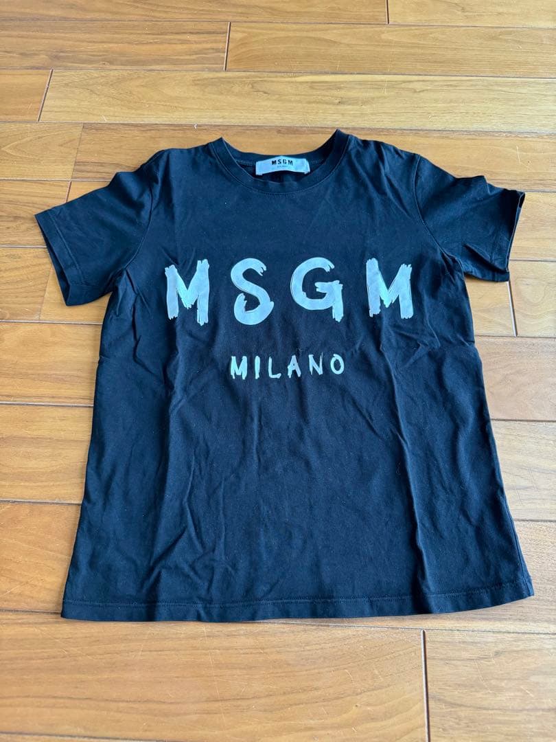 MSGM 半袖Tシャツ XS ブラック - メルカリ