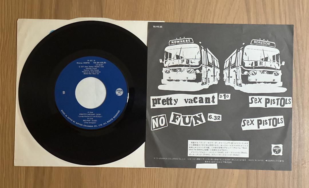Sex Pistols Pretty Vacant 日本盤シングル 洋楽