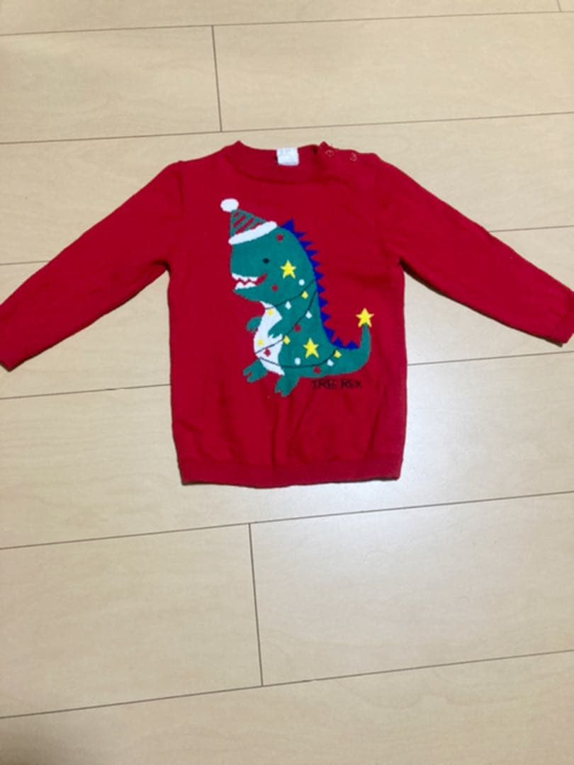 クリスマス セーター ニット H&M 90 - メルカリ