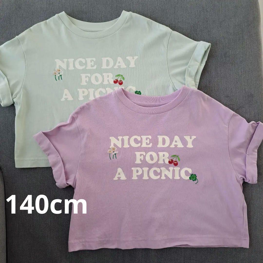 GU 女の子 140cm Tシャツ 2枚セット - メルカリ