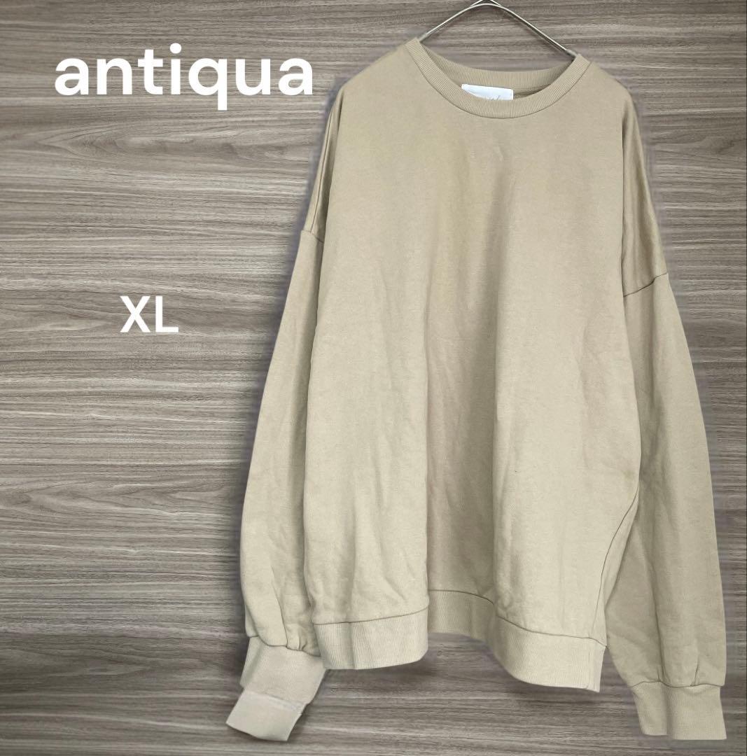 アンティカ 【XL】 オーバーサイズスエット プルオーバー 本体綿100％ - メルカリ