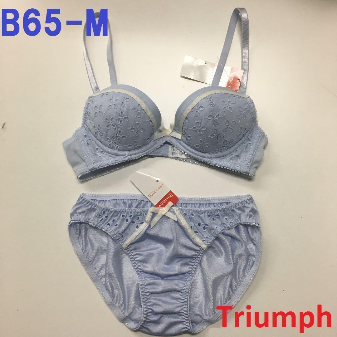 トリンプ ブラ&ショーツ 水色 B65(t-set003) - メルカリ