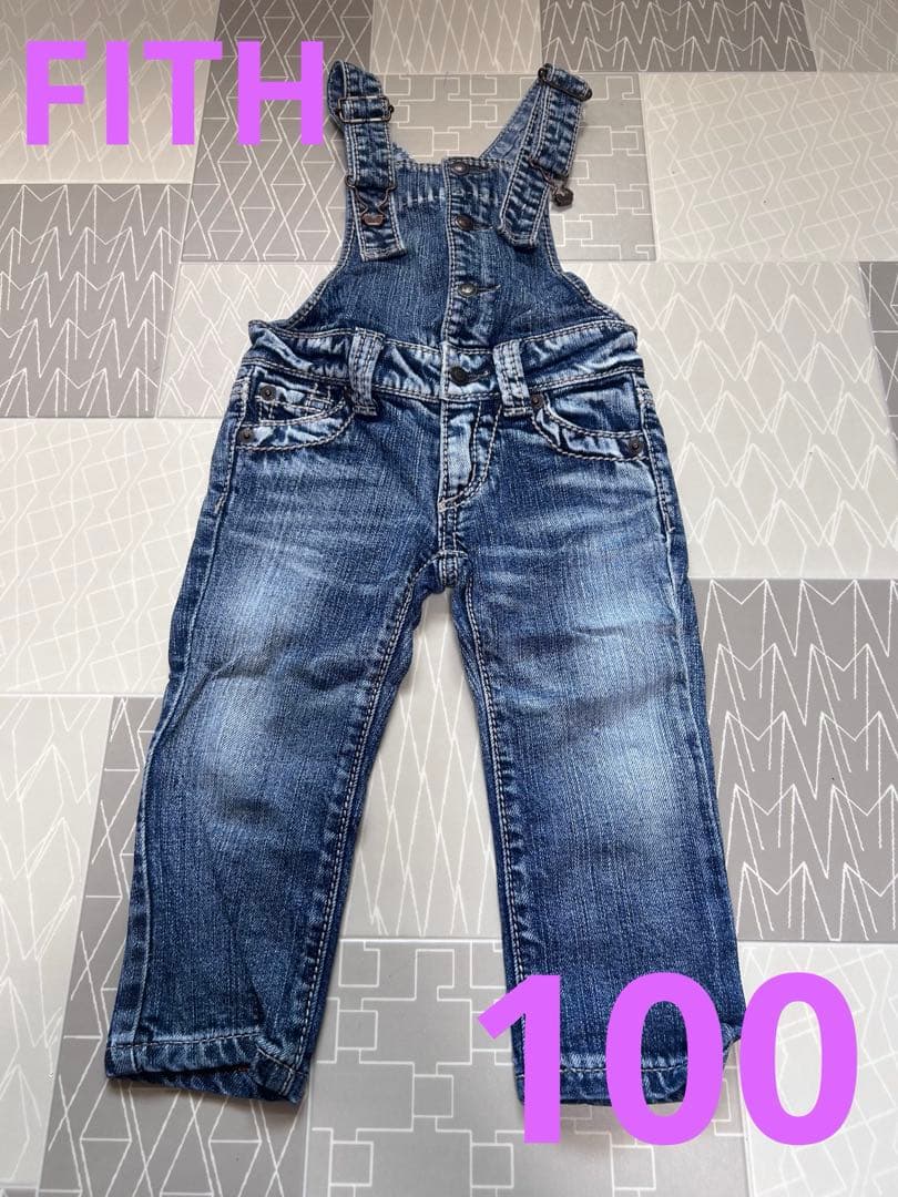 ★FITH デニムオーバーオール ブルー 100cm★ - メルカリ