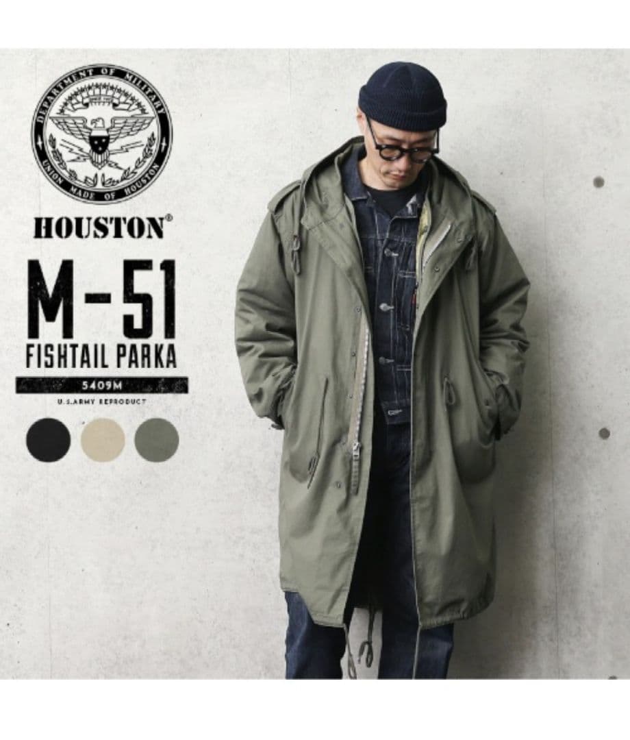 HOUSTON M-51パーカ モッズコート【5409M】 - メルカリ