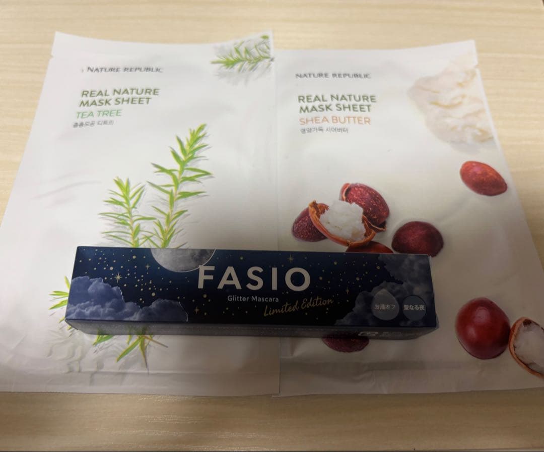 FASIO マスカラ 101聖なる夜&フェイスパック2セット - メルカリ