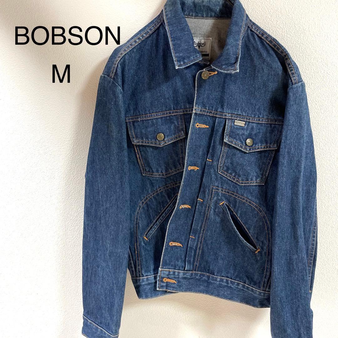 【最終値下げ ️】Bobson デニムジャケット Mサイズ インディゴブルー - メルカリ