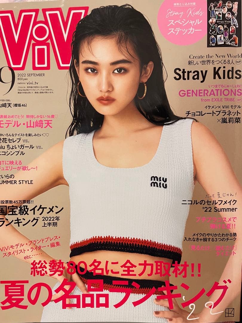 ViVi 2022年9月号 Stray Kids 特集 ステッカー付き - メルカリ