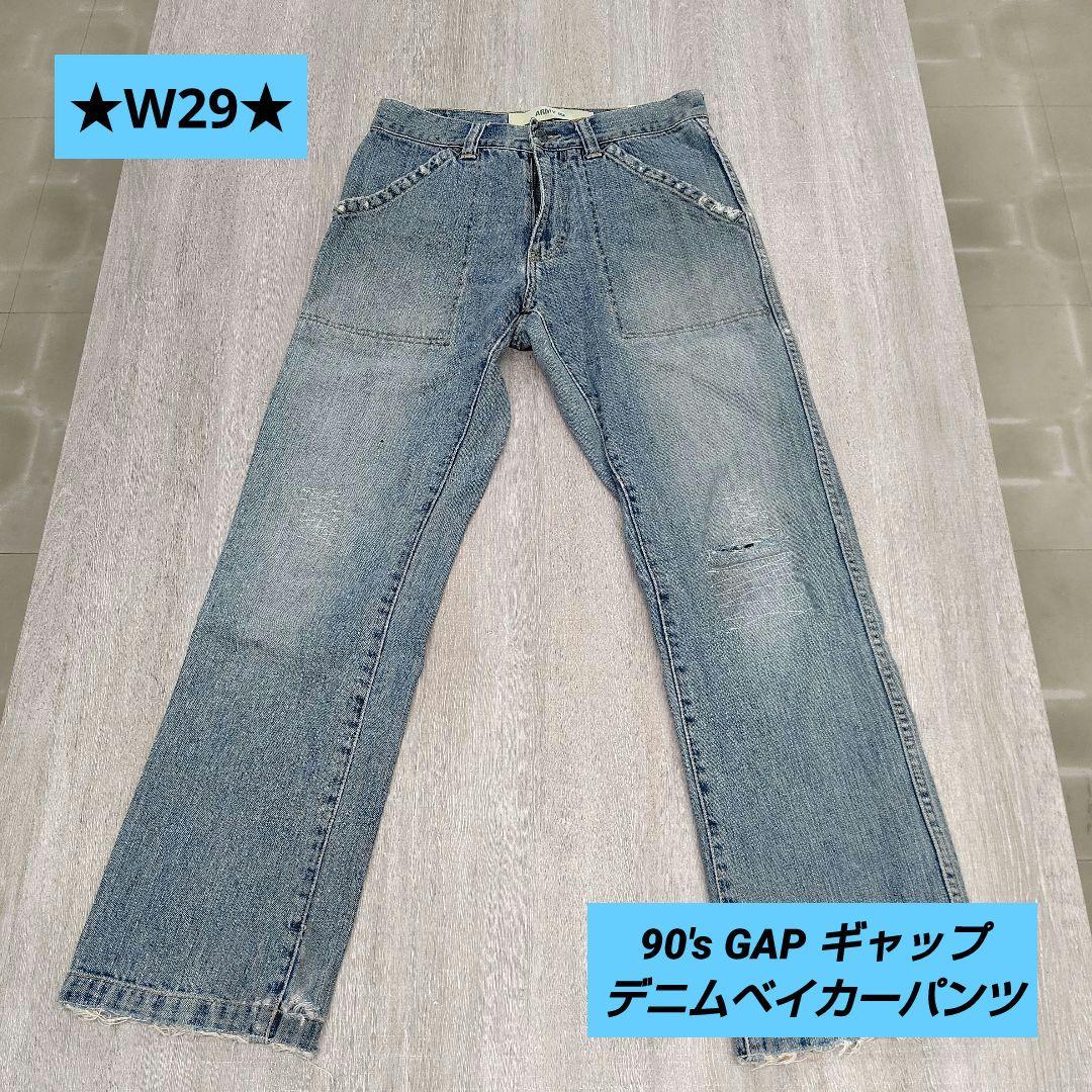 ★GAP★ ギャップ デニムベイカーパンツ S OLDGAP ARMY 90's by メルカリ