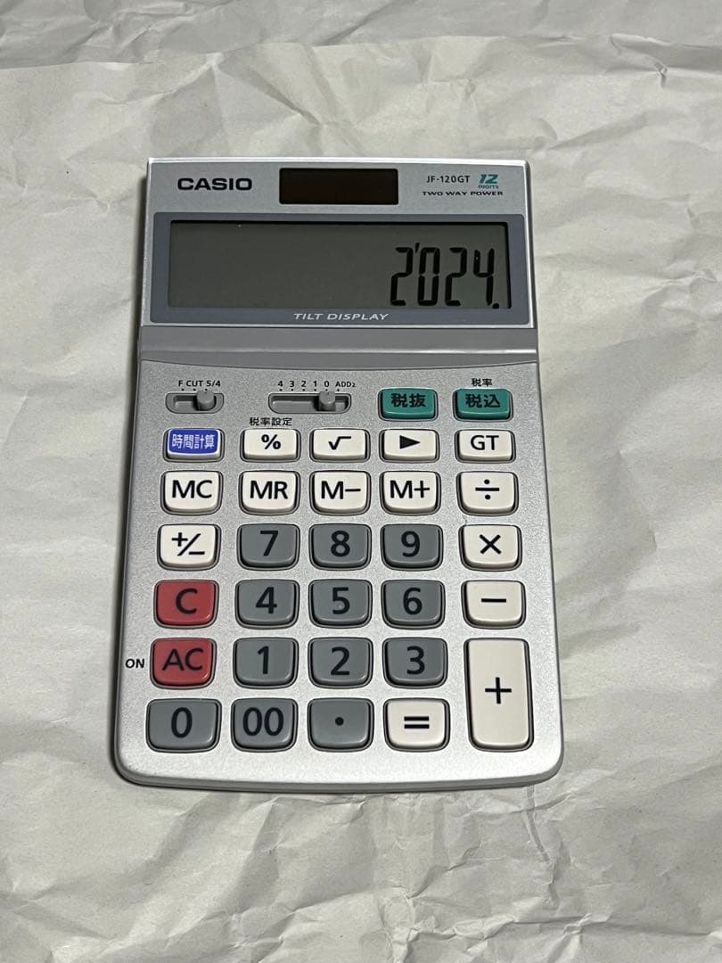 CASIO計算機 JF-120GT 電卓 シルバー - メルカリ