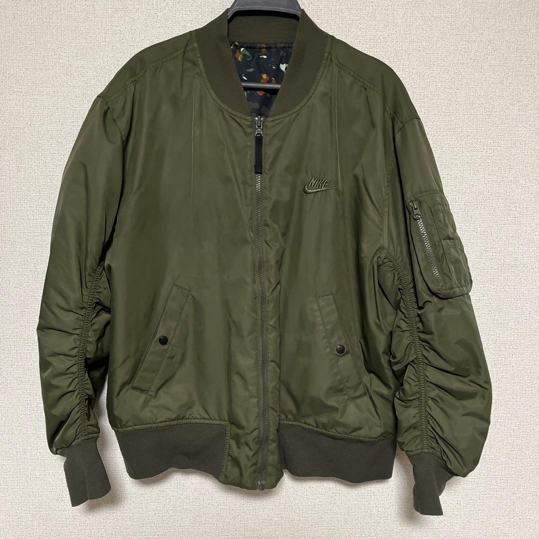 【完売品】NIKE ナイキ ma1 ボンバージャケット リバーシブル - メルカリ