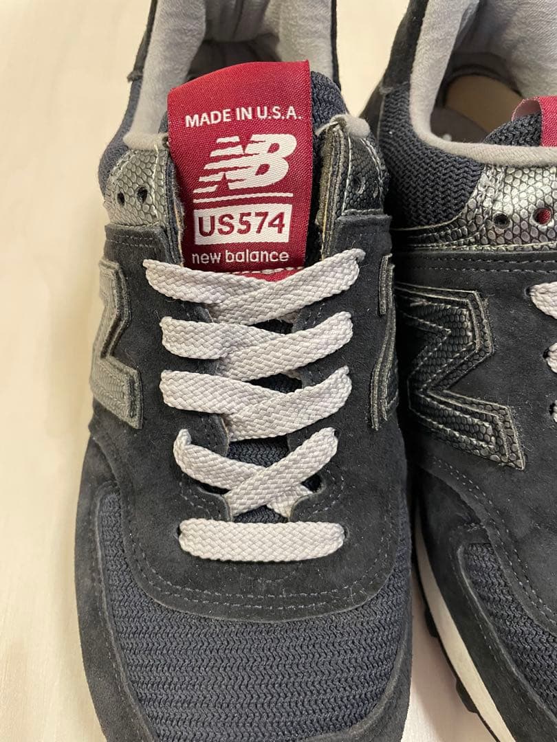 レア超美品⭐️usa ニューバランス W574 23.5cm ネイビー - メルカリ