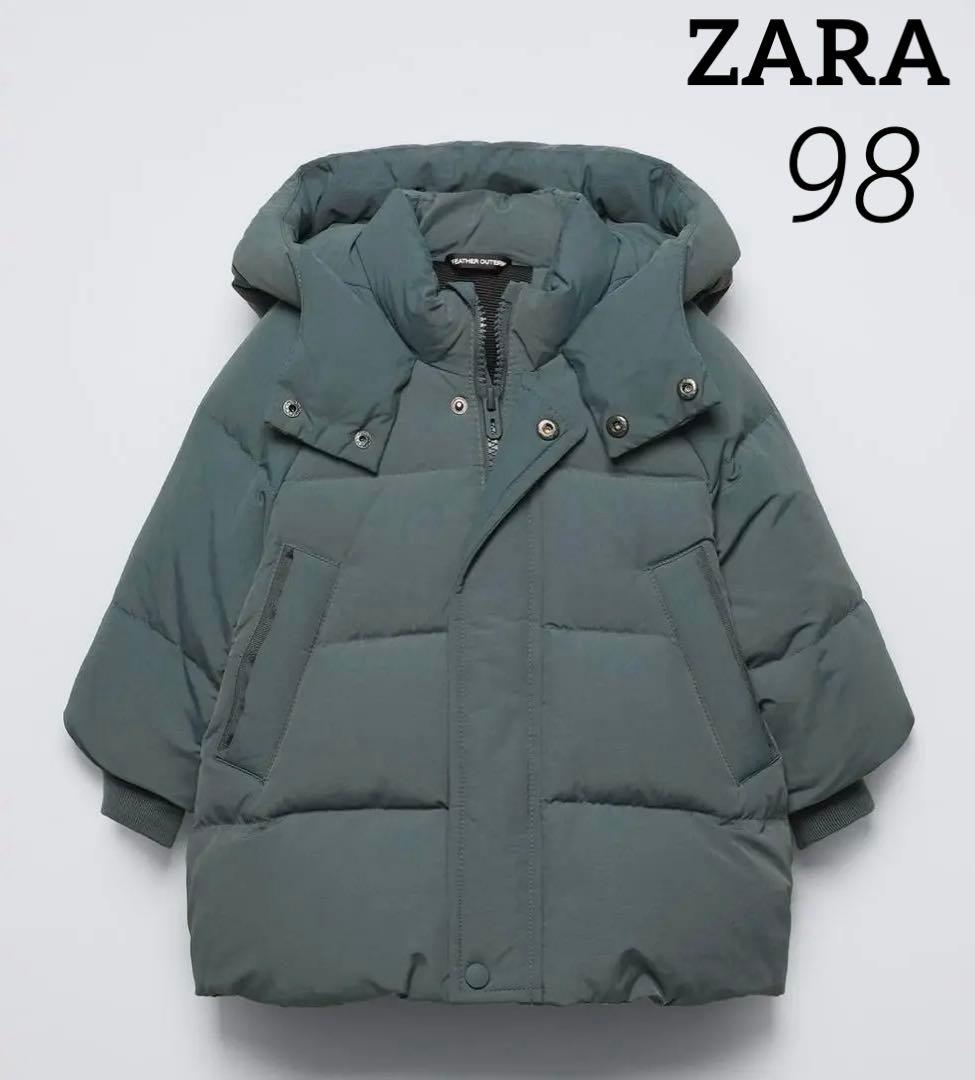 ZARA ベビー 新品 撥水加工ダウンジャケット 98 フェザーダウンコート - メルカリ