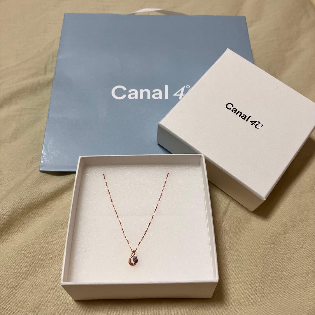 美品 箱付きCanal 4°c 正規品 K10ピンクゴールドネックレス - メルカリ