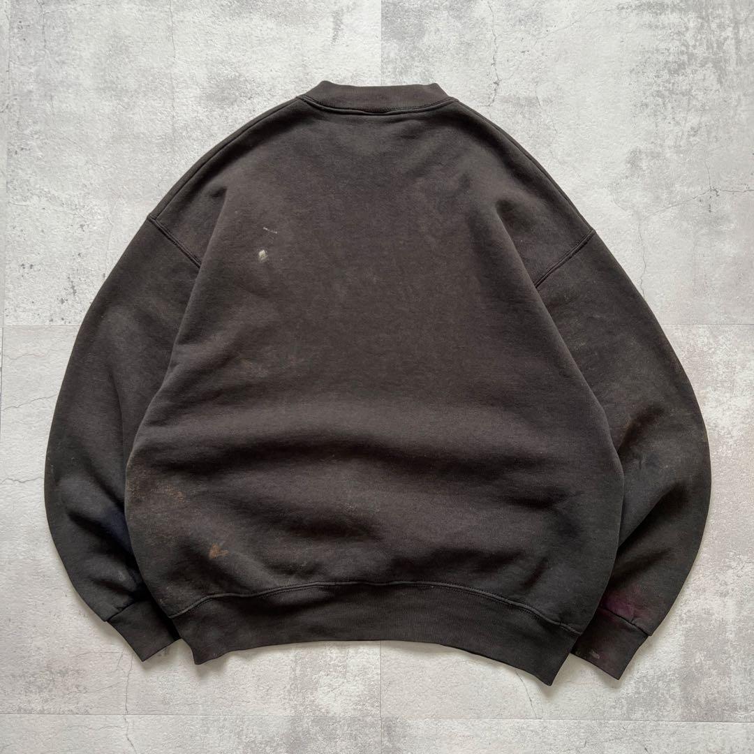 90s USA製 BVD ビンテージ スウェット 無地 墨黒 フェード ブラック - メルカリ