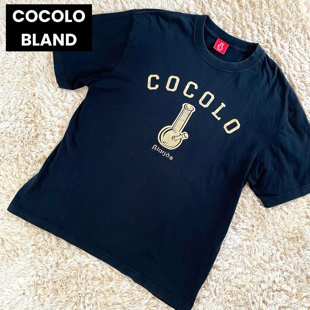 【中古】COCOLO BLAND ココロブランド Tシャツ ロゴ ブラック×ゴールド - メルカリ