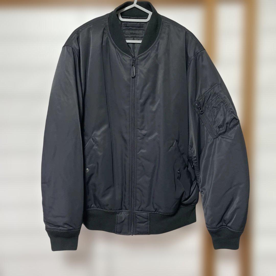 ユニクロ MA1 Lサイズ 色ブラック 美品 - メルカリ