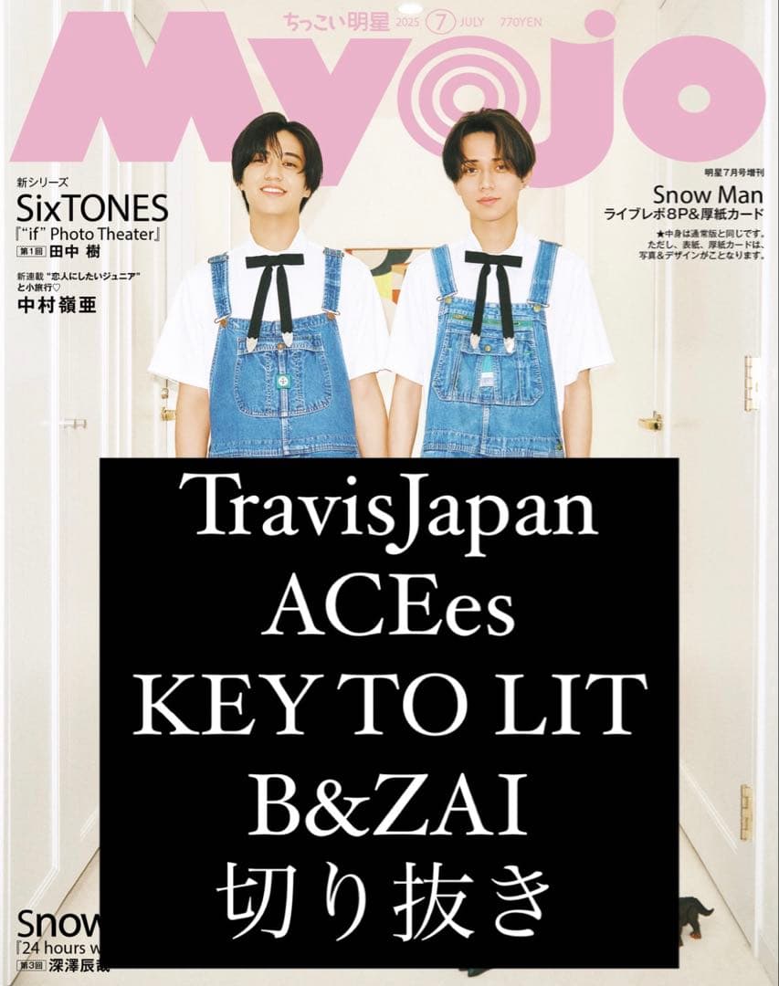 TravisJapan ACEes B&ZAI ちっこいMyojo 7月号 - メルカリ