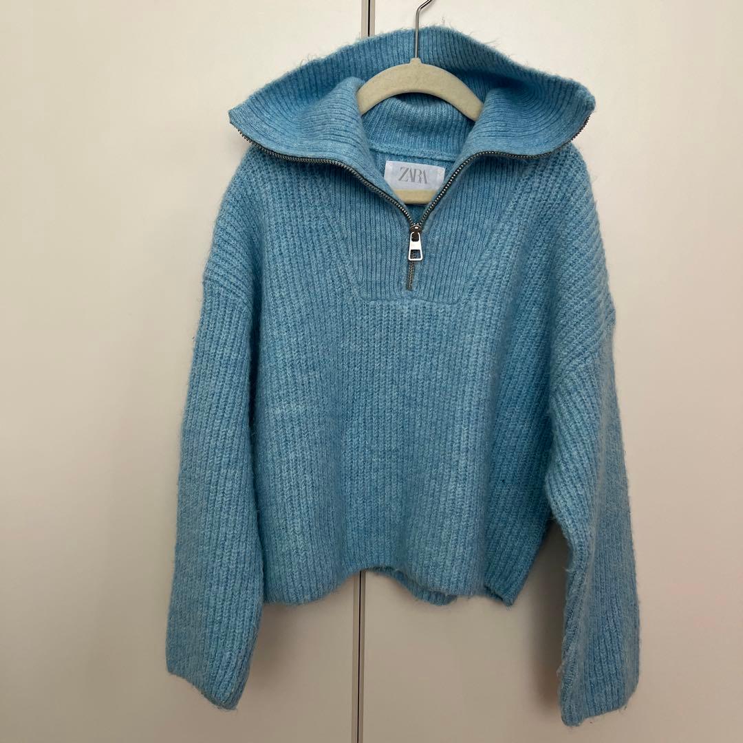 ZARA 水色 セーター 8-9歳130cm ザラキッズ kids - メルカリ
