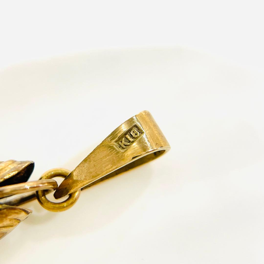 K18 18金 ペンダント 2.7g フィッシュ 魚 - チャーム