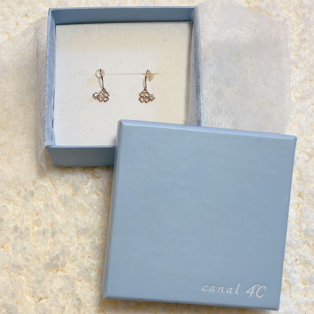 カナル4°C canal4°C 10K ピンクゴールド クローバー ピアス by メルカリ