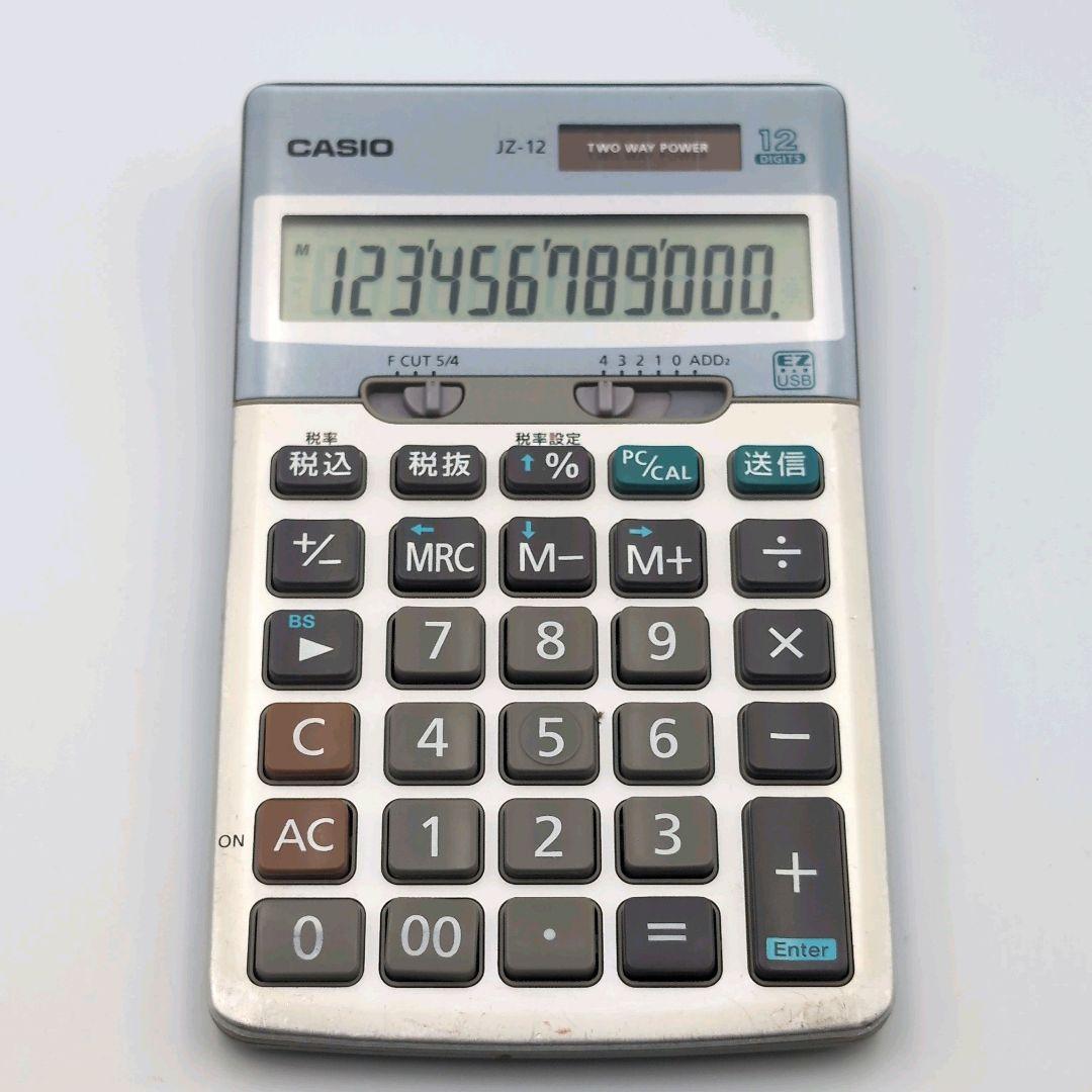 【訳あり品】CASIO カシオ JZ-12 電卓 12桁 - メルカリ
