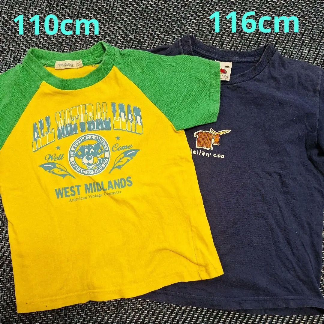 【2枚セット】110cm Tシャツ 犬 116cm フルーツオブザルーム 子供 by メルカリ