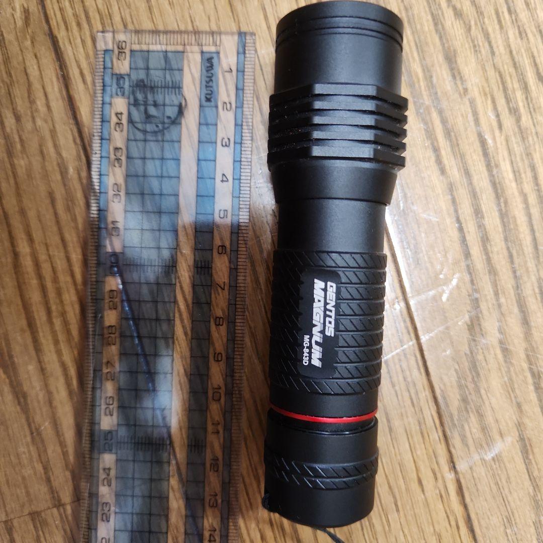 GENTOS MAGNUM MG-843D ブラック 懐中電灯 - メルカリ