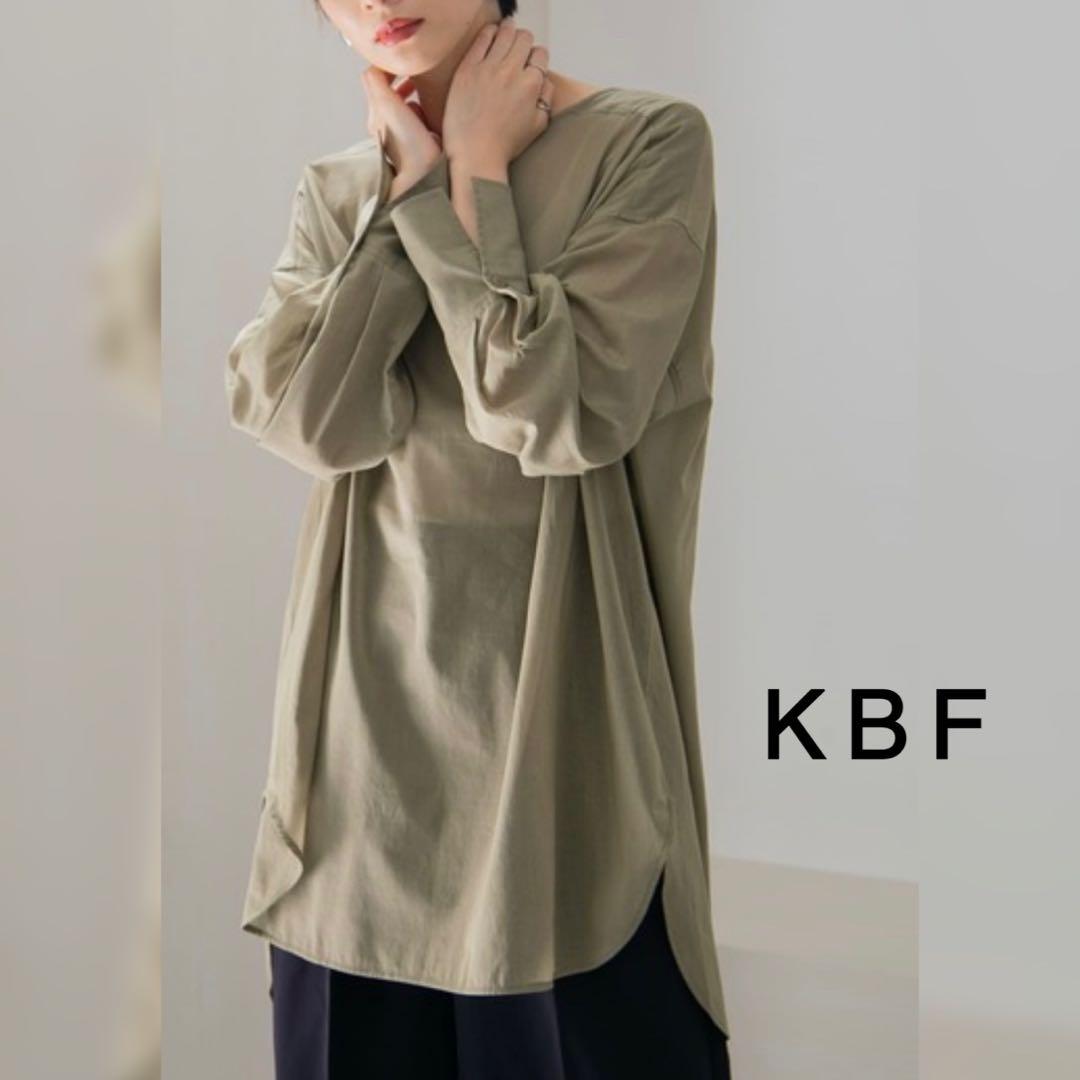 KBF コットンボイルシアーブラウス BACKオープン 美品 - メルカリ