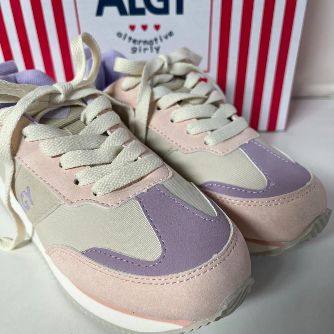★ガーリー感No1★【新品★箱付】ALGY『超軽量ガーリースニーカー』20cm - メルカリ