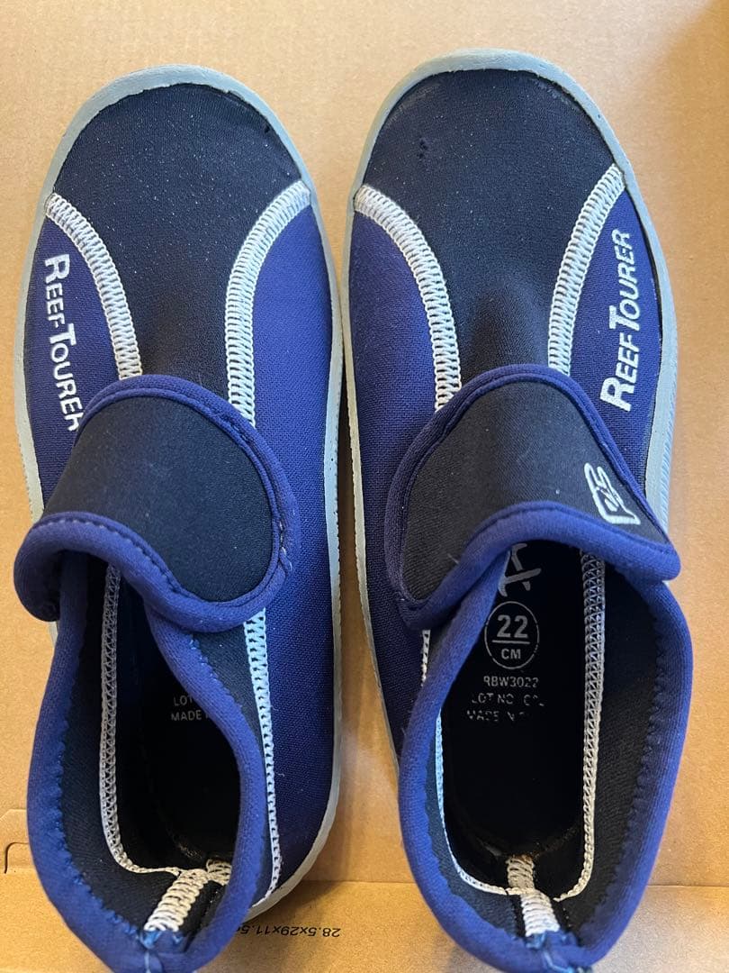 ★REEF TOURERマリンシューズ22㎝ ネイビー★ - メルカリ