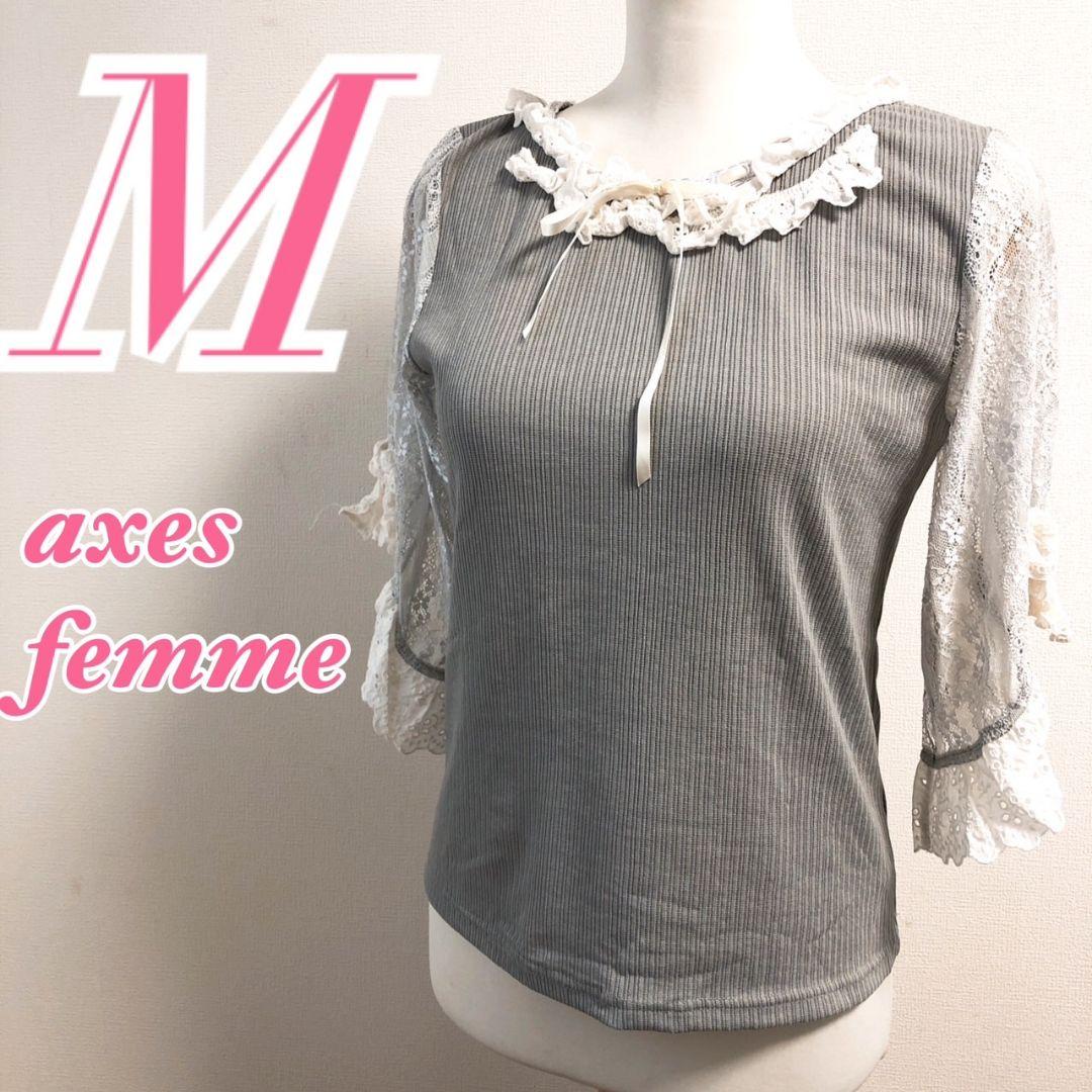 axes femme Axes femme Long Sleeve Cut and Sewn Lace Ribbon | Shop at Mercari from Japan! | Buyee
