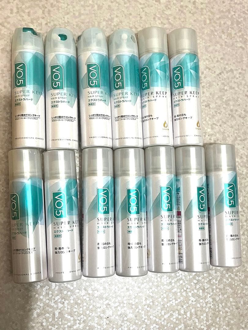 【未使用】VO5 ヘアスプレー EXハード 50g×13本 20g×2本 - メルカリ