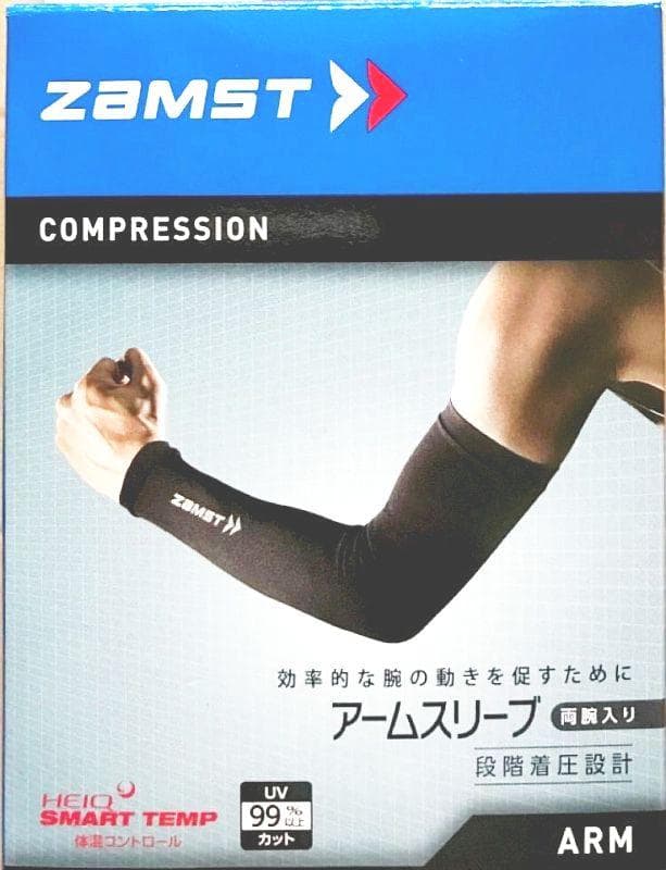 ZAMST(ザムスト) 着圧アームスリーブ 両腕入 黒 SS - メルカリ