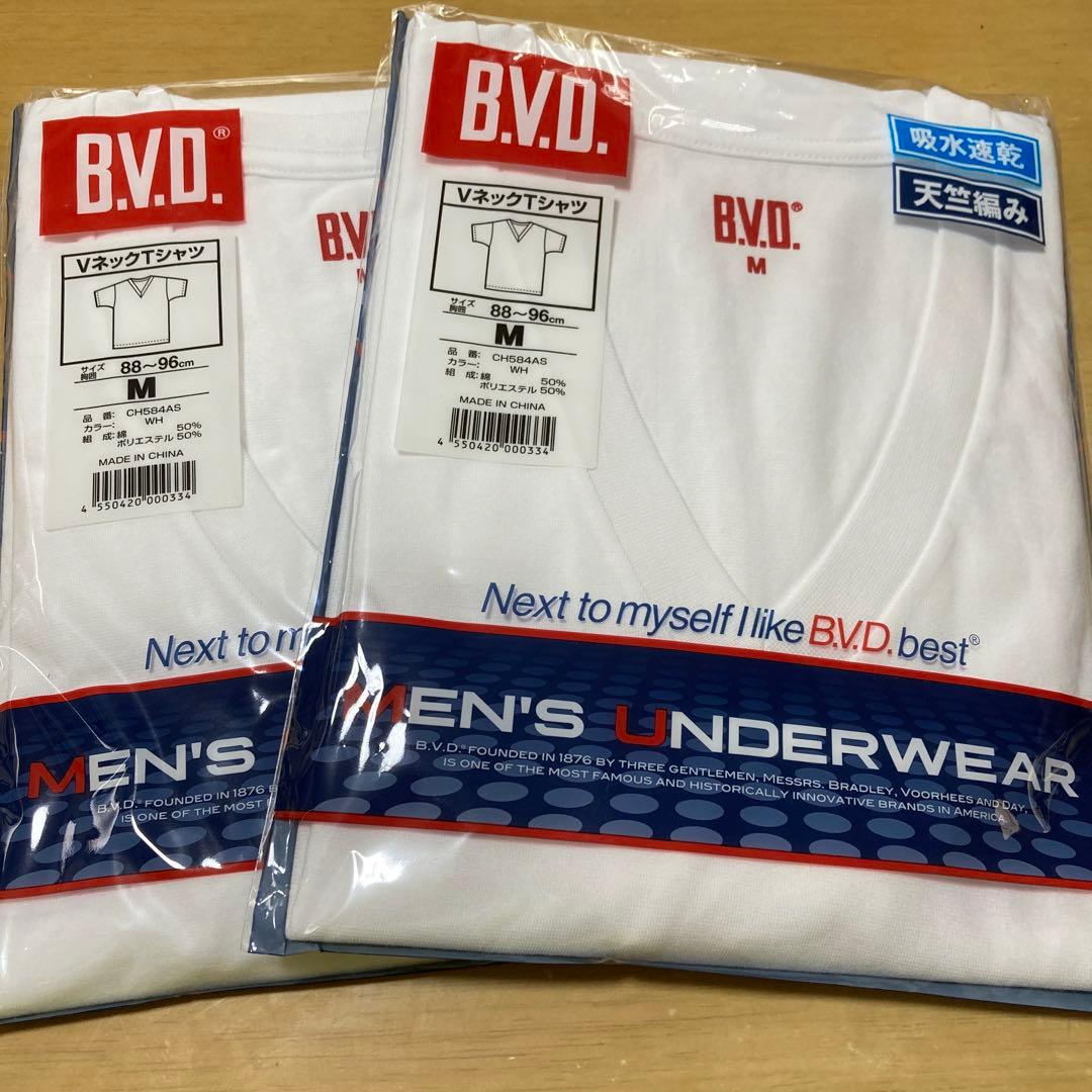 BVD VネックTシャツ M - メルカリ