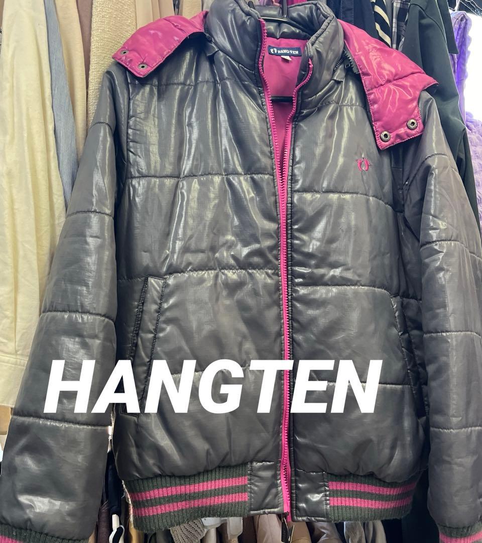 HANGTEN 黒・ピンク 中綿ジャケット Mサイズ - メルカリ