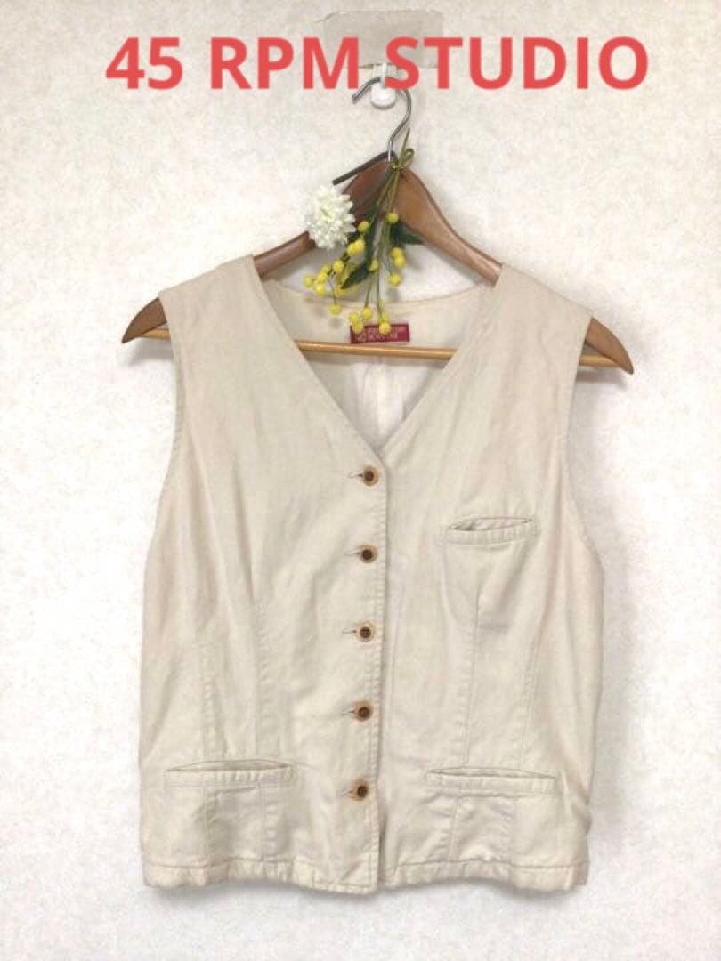 再値下げ！45 RPM STUDIO DEN IMLI NE ベスト 生成り by メルカリ