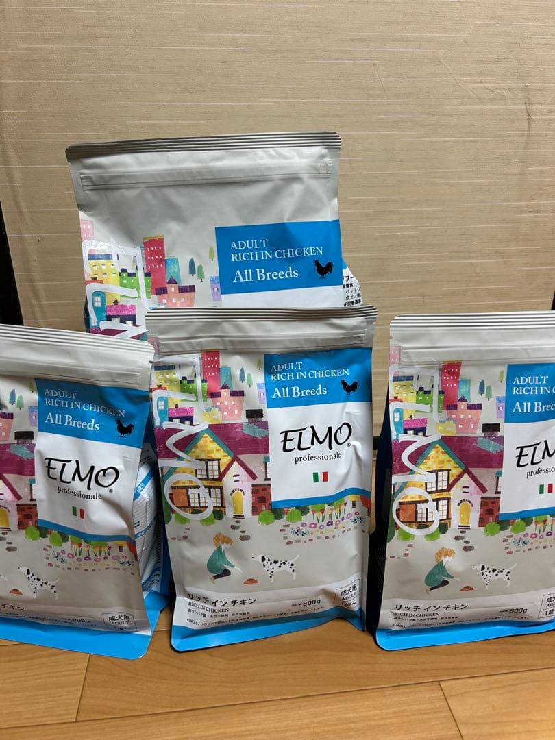 ELMO ドッグフード 大人用 チキン 3kg1袋＋800g 3袋 - メルカリ