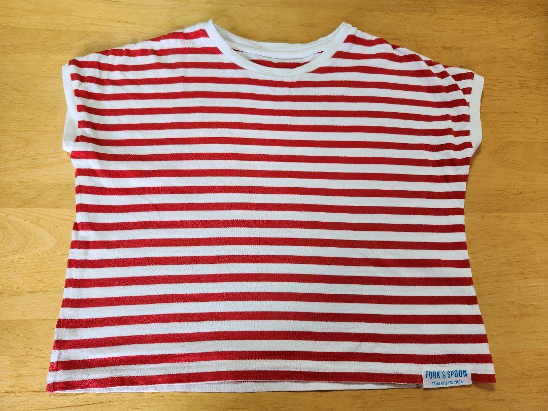 アーバンリサーチドアーズ 赤白 ボーダー Tシャツ120 オーガニックコットン By メルカリ