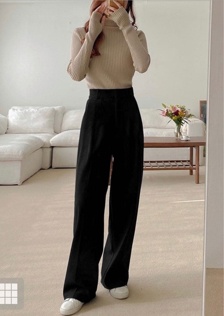 新品GRLグレイル センタープレスストレートパンツ XS (ai07) - メルカリ