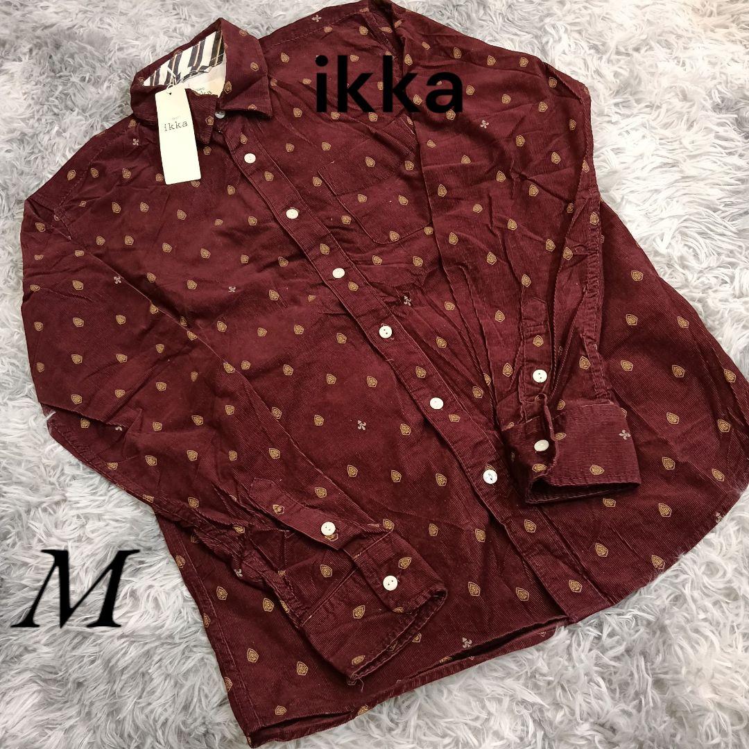 ikka イッカ メンズ 未使用 タグ付き バーガンディ (M) 長袖シャツ - メルカリ
