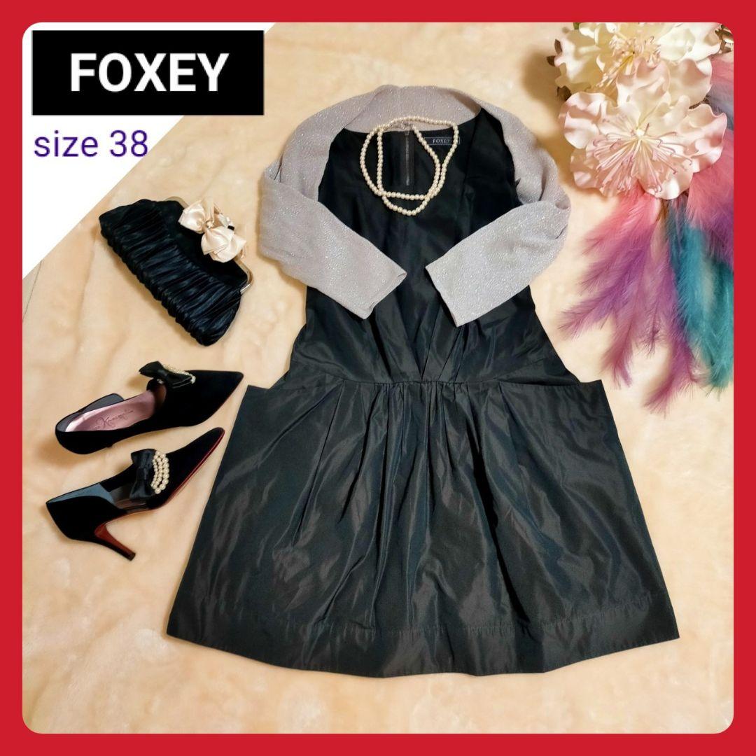 49％割引M大特価放出！ FOXEY NEWYORK ノースリーブ ワンピース 38 シースルー ブラック ミニワンピース ワンピースM-OTA.ON.ARENA.NE.JP