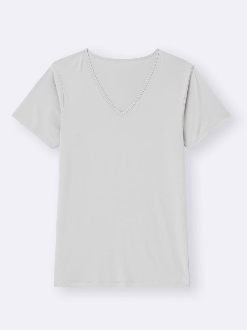 GU スタイルドライVネックT半袖STYLE DRY 3XLライトグレー - メルカリ