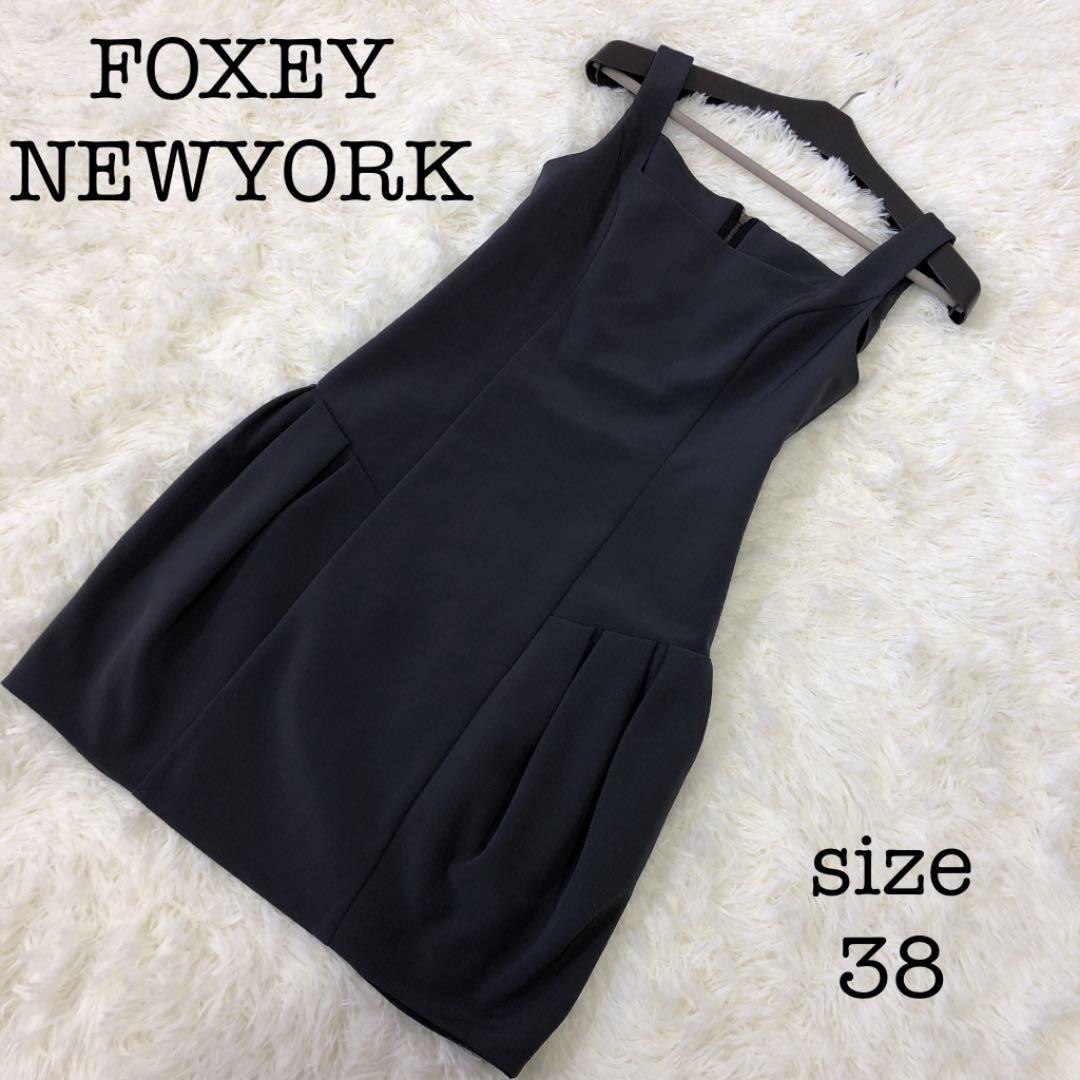 美ライン 大人可愛い【FOXEY NEWYORK】ノースリーブワンピース 38 ワンピース
