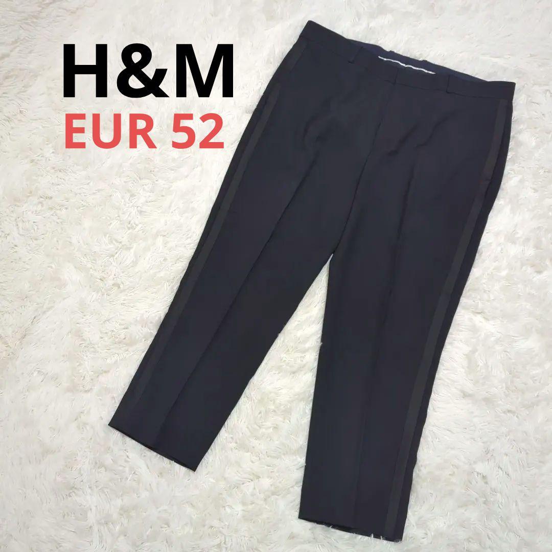 H&M ネイビー スリムフィット パンツ スラックス 52 XL - メルカリ